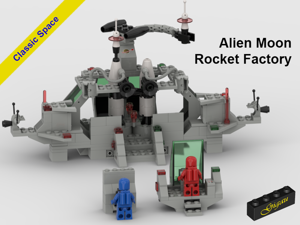 LEGO MOC Alien Moon Rocket Factory by gigau | Rebrickable - Build with LEGO