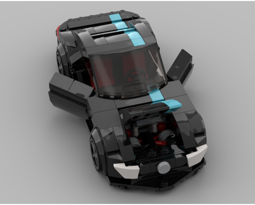 LEGO MOC Mercedes AMG GT Lego MOC Supercar Speed Champion Opening Hood ...