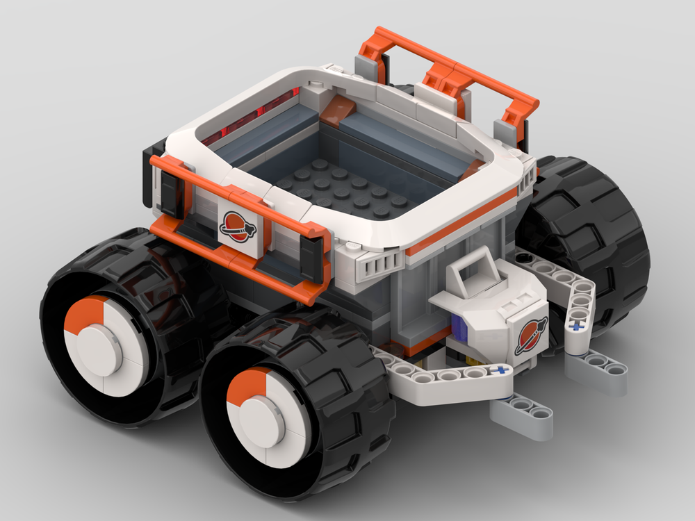 LEGO MOC City Space Command-Rover-Trailer by LeFisch | Rebrickable ...