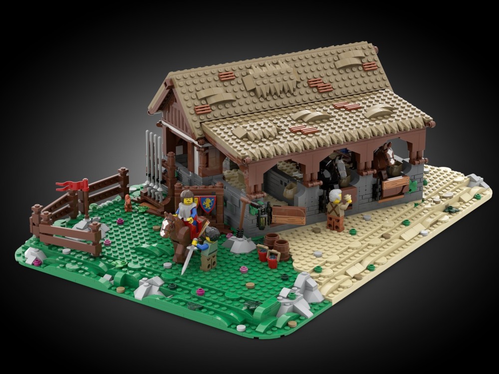 LEGO MOC Stable - Medieval Village Diorama by Mikey_Brickalloti ...