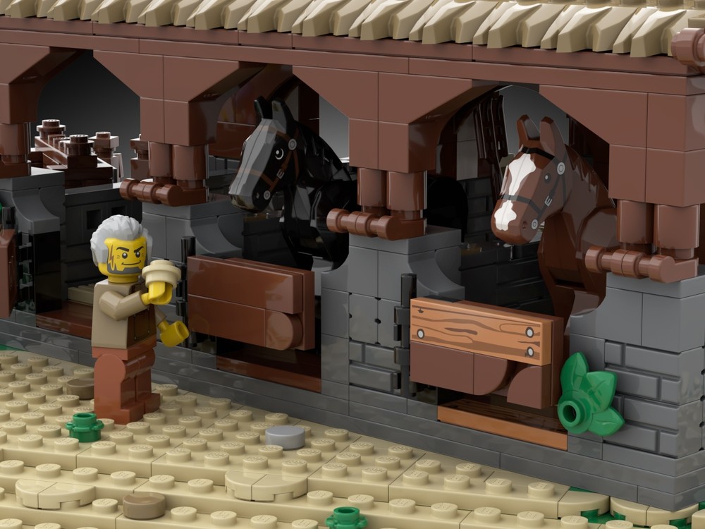 LEGO MOC-199742 Stable - Medieval Village Diorama by Mikey_Brickalloti ...