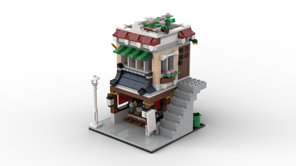 LEGO MOC Noodle Shop Modular by SrTreze | Rebrickable - Build with LEGO