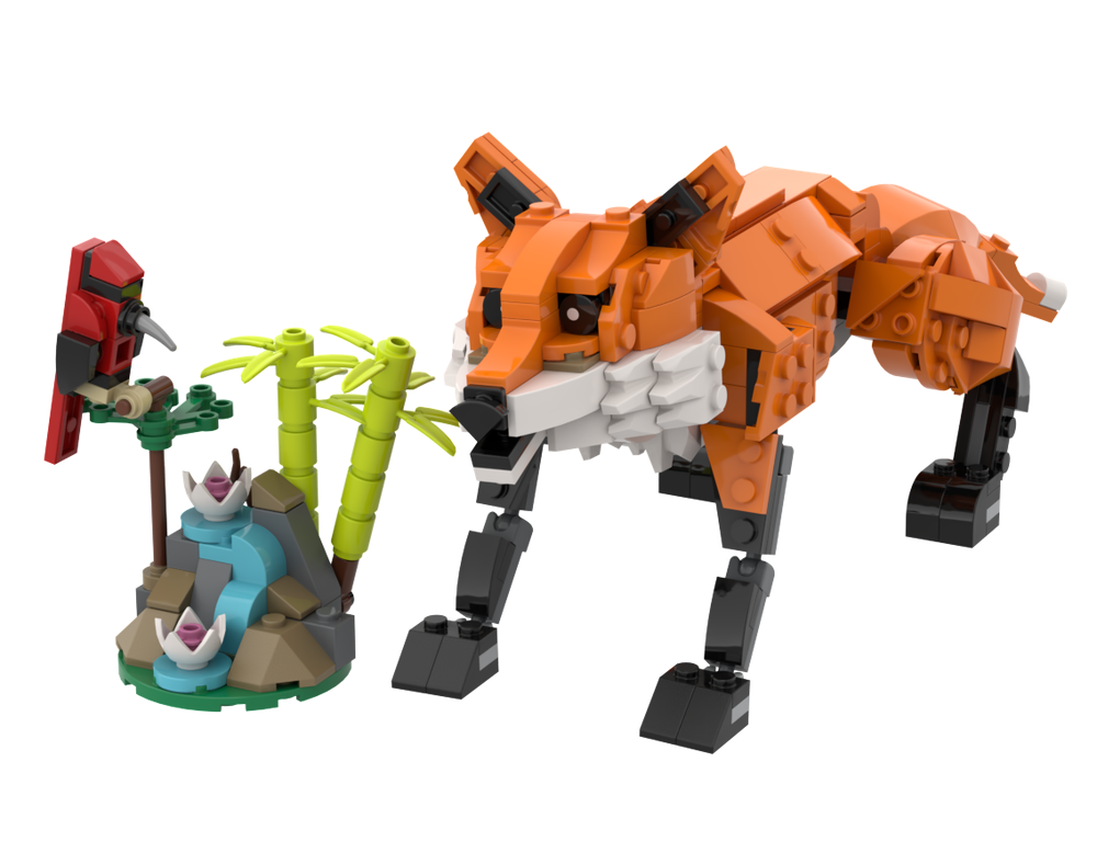 LEGO MOC Orange Fox by Jappelsap98 | Rebrickable - Build with LEGO