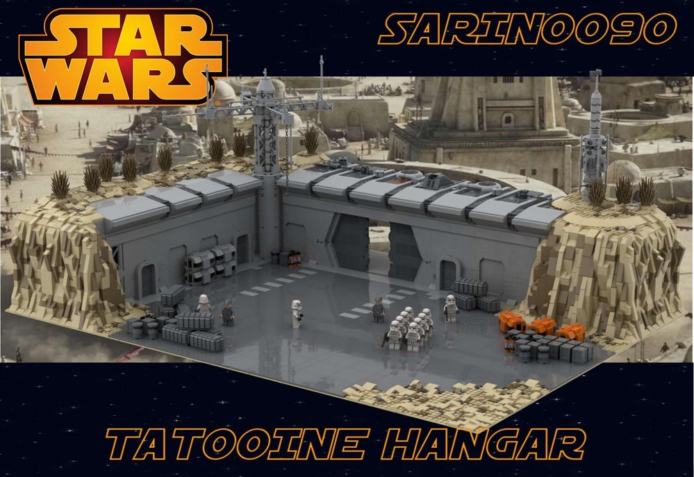 LEGO MOC SW - Tatooine Hangar by Sarinoo90 | Rebrickable - Build with LEGO