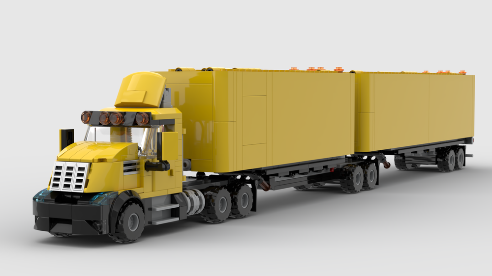 LEGO MOC B Double Trailer by phigeon | Rebrickable - Build with LEGO