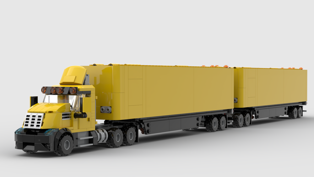 LEGO MOC Turnpike Double Trailer by phigeon | Rebrickable - Build with LEGO