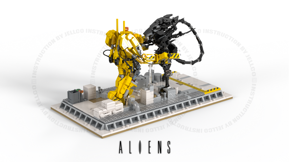 LEGO MOC Aliens Micro Diorama Series: Ripley vs Alien Queen by jellco ...