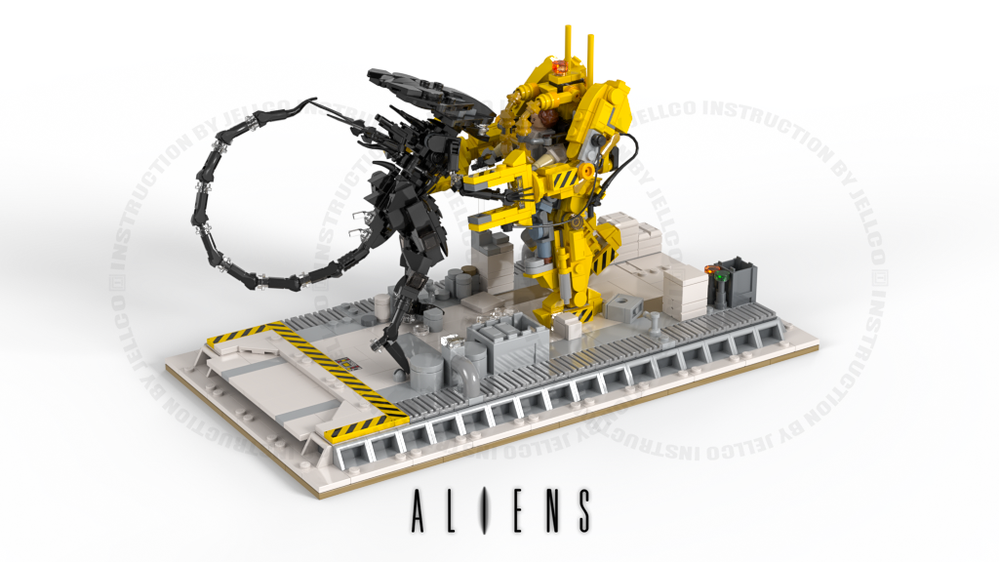 LEGO MOC Aliens Micro Diorama Series: Ripley vs Alien Queen by jellco ...