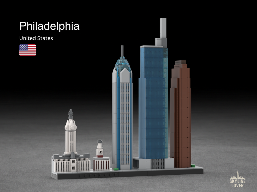 LEGO MOC-199839 Philadelphia Skyline by Skyline_Lover | Rebrickable ...