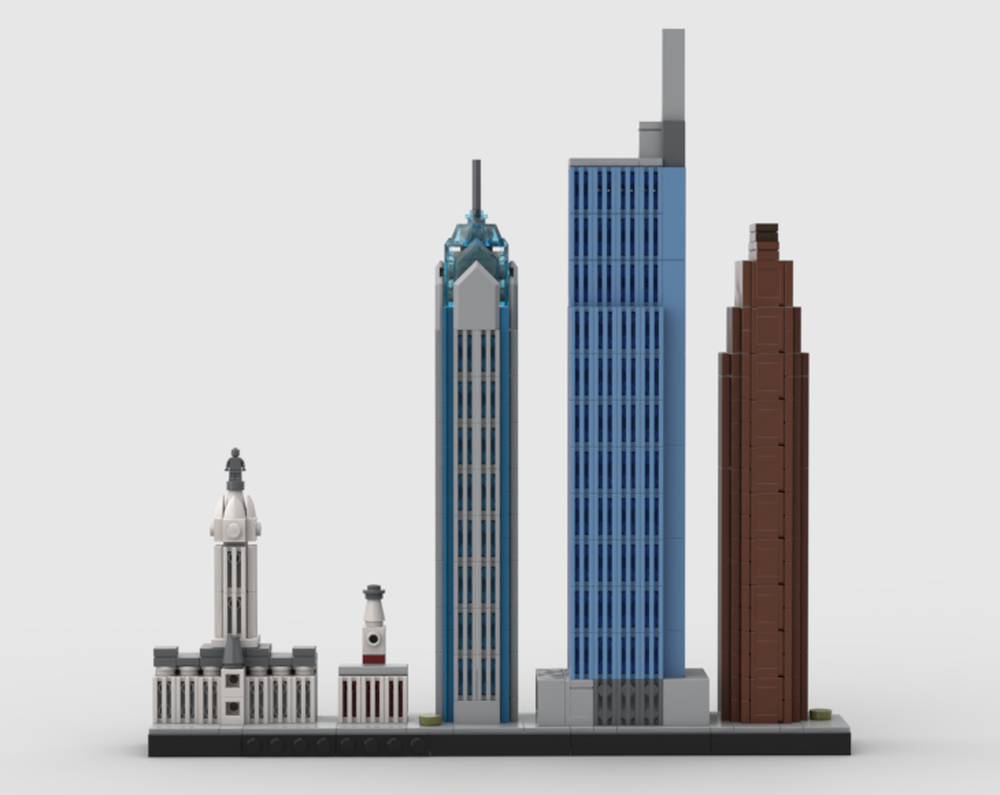 LEGO MOC Philadelphia Skyline by Skyline_Lover | Rebrickable - Build ...