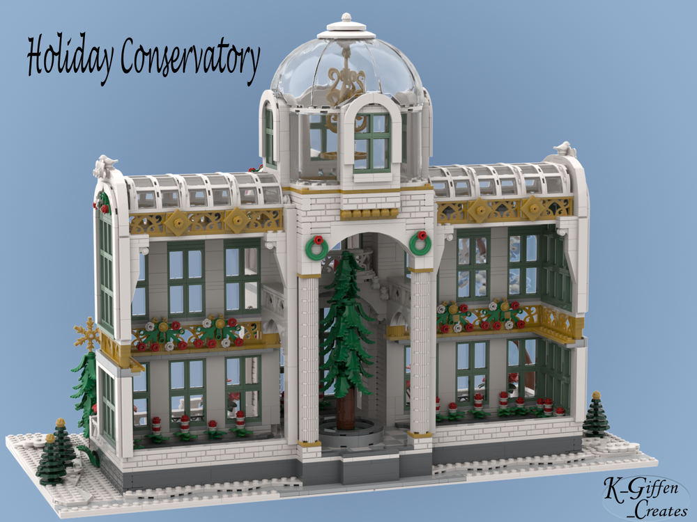 LEGO MOC Holiday Conservatory by K_Giffen_Creates | Rebrickable - Build ...