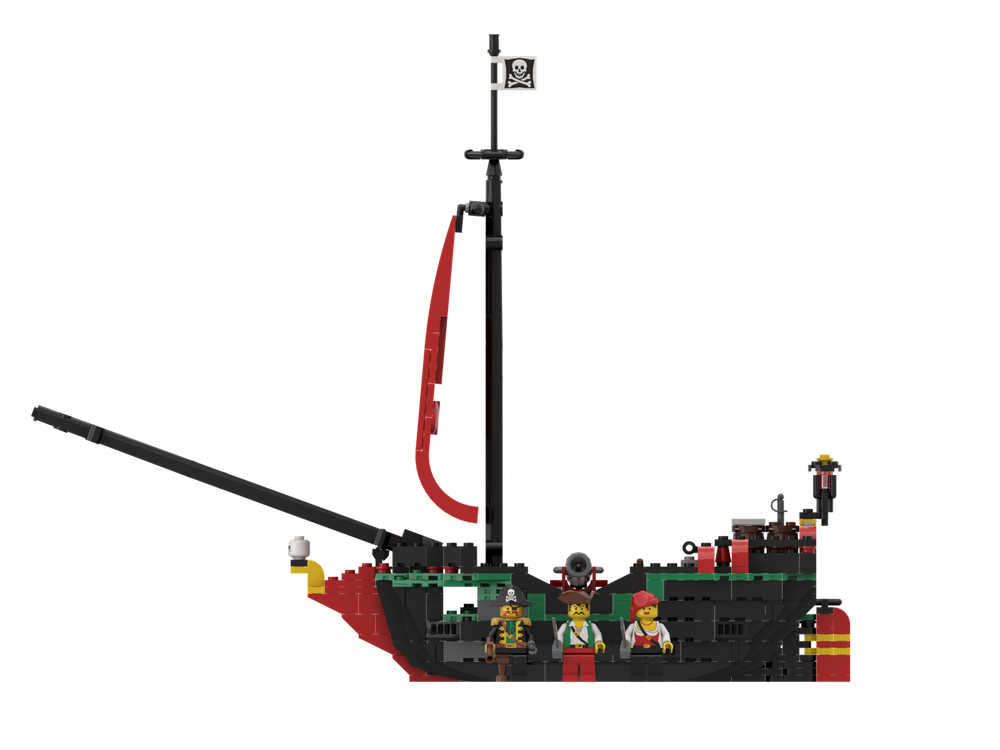 LEGO MOC 6250 - Cross Bone Clipper remake by Tavernellos | Rebrickable ...