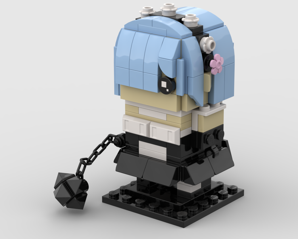 LEGO MOC Re:zero Rem BrickHeadz by ccffpt | Rebrickable - Build with LEGO