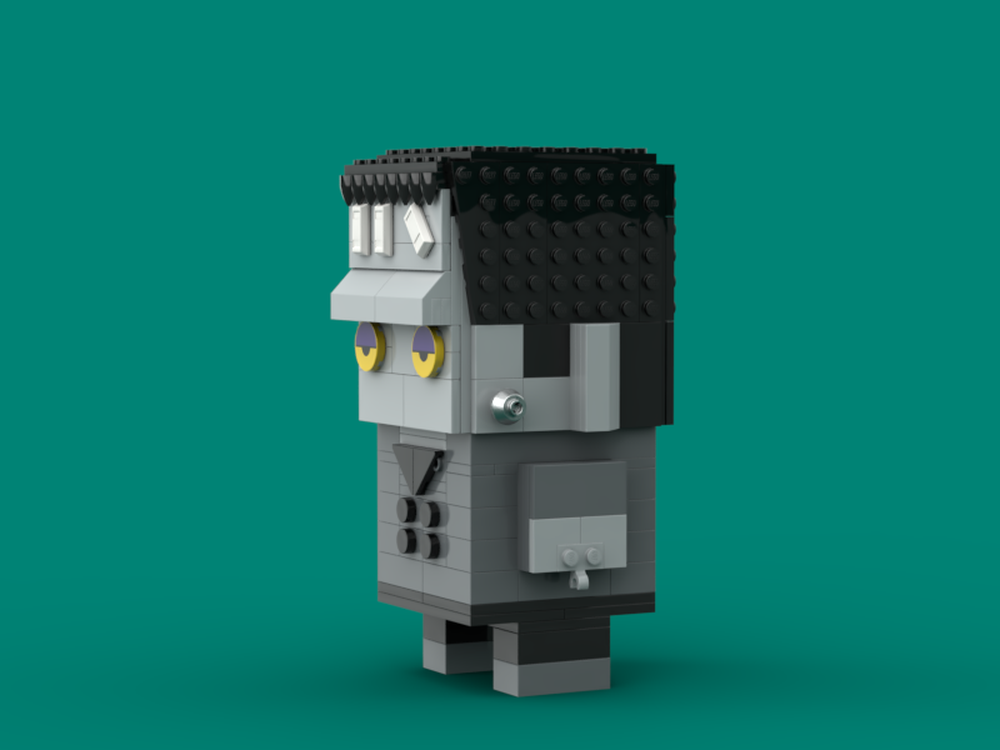 Lego Moc Jumbo Brickheadz Frankenstein By Finallyflor Rebrickable