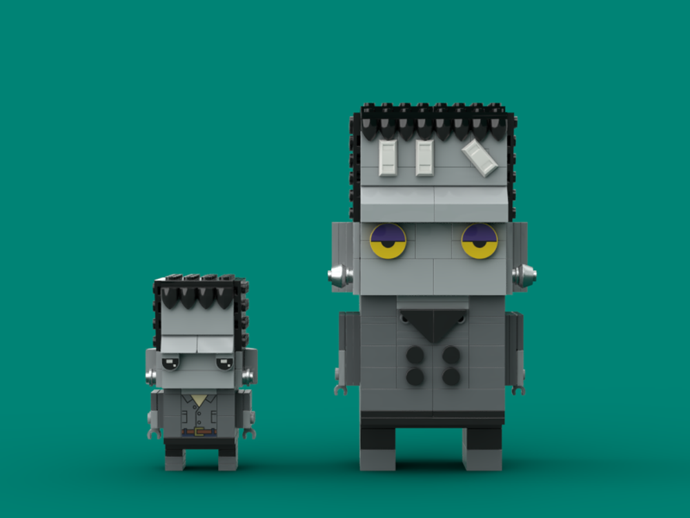 LEGO MOC Jumbo Brickheadz - Frankenstein by FinallyFlor | Rebrickable ...