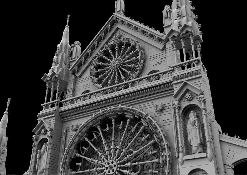 LEGO MOC Gothic Cathedral Facade by czlaczi81 | Rebrickable - Build ...