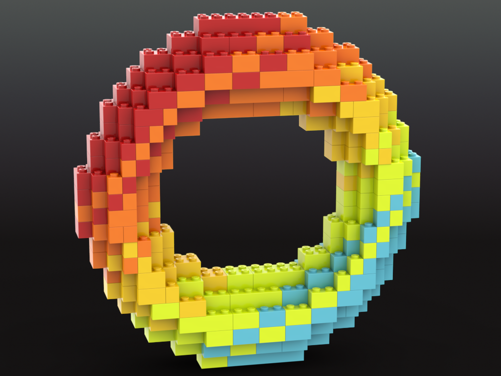 LEGO MOC-199924 Dithered Ring... Thing by DoesTheBrick | Rebrickable ...