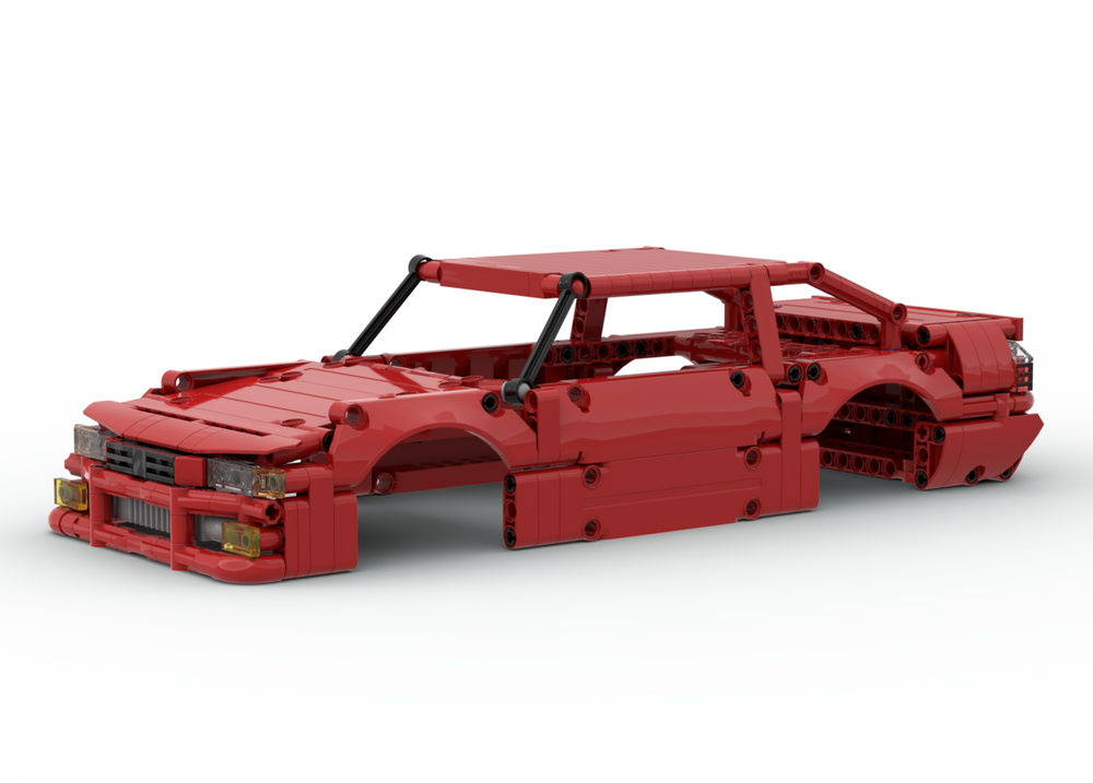 LEGO MOC BMW E36 RED car body by lego_xtremcar | Rebrickable - Build ...
