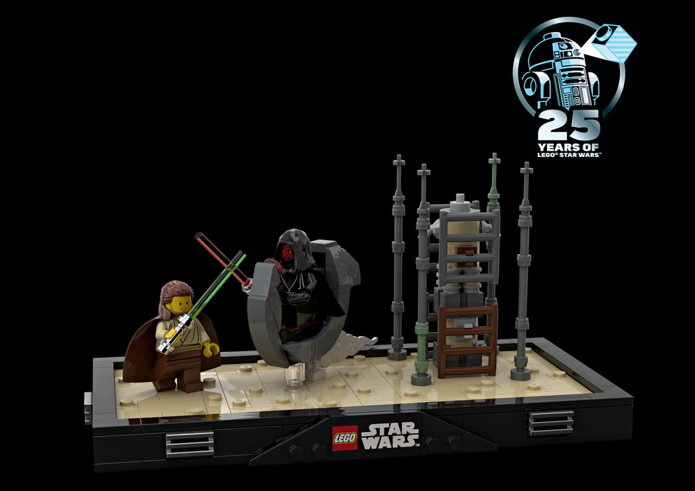 LEGO MOC Lightsaber Duel Diorama by Tubi_Rock_V | Rebrickable - Build ...