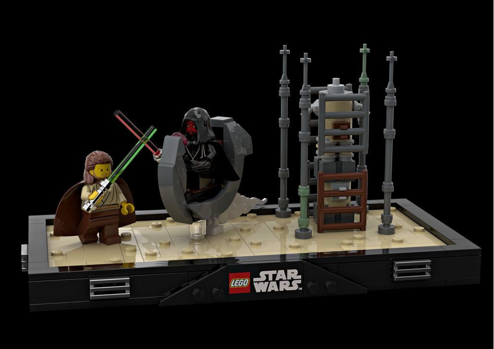 LEGO MOC Lightsaber Duel Diorama by Tubi_Rock_V | Rebrickable - Build ...