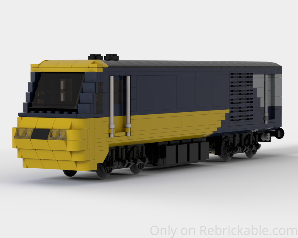 LEGO MOC InterCity 125 Locomotive by S-Brick | Rebrickable - Build with ...
