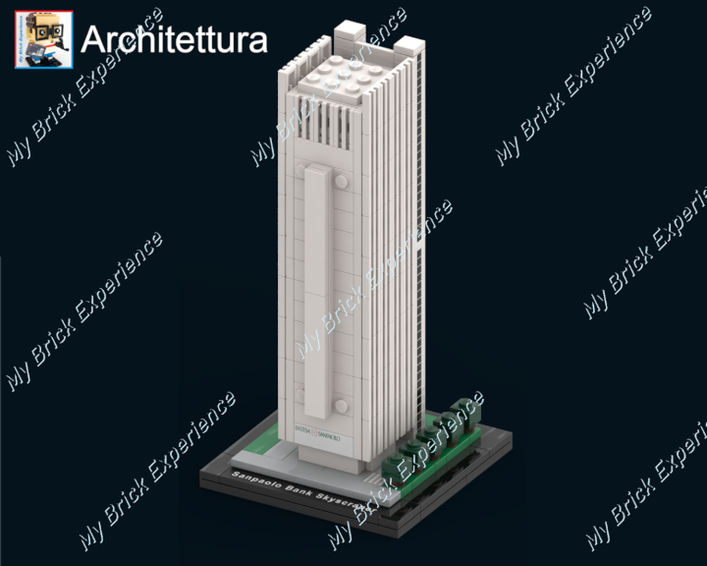 LEGO MOC Turin, Italy - Intesa San Paolo Bank Skyscraper (Renzo Piano's ...