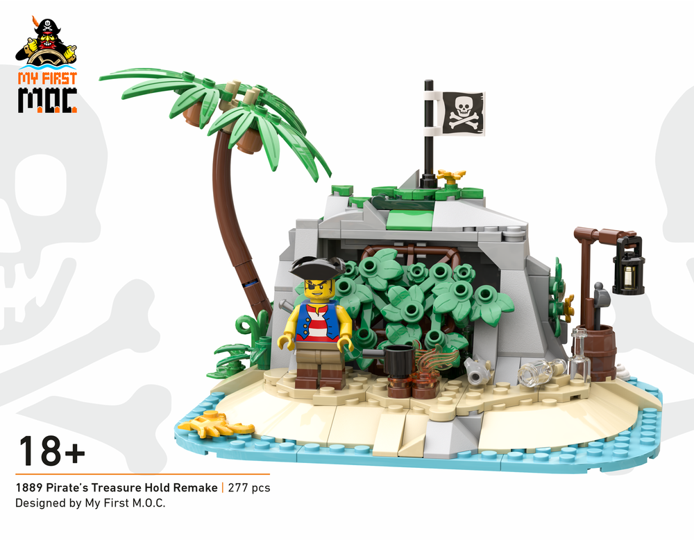 LEGO MOC 1889 Pirate's Treasure Hold Remake 2024 by MyFirstMOC ...