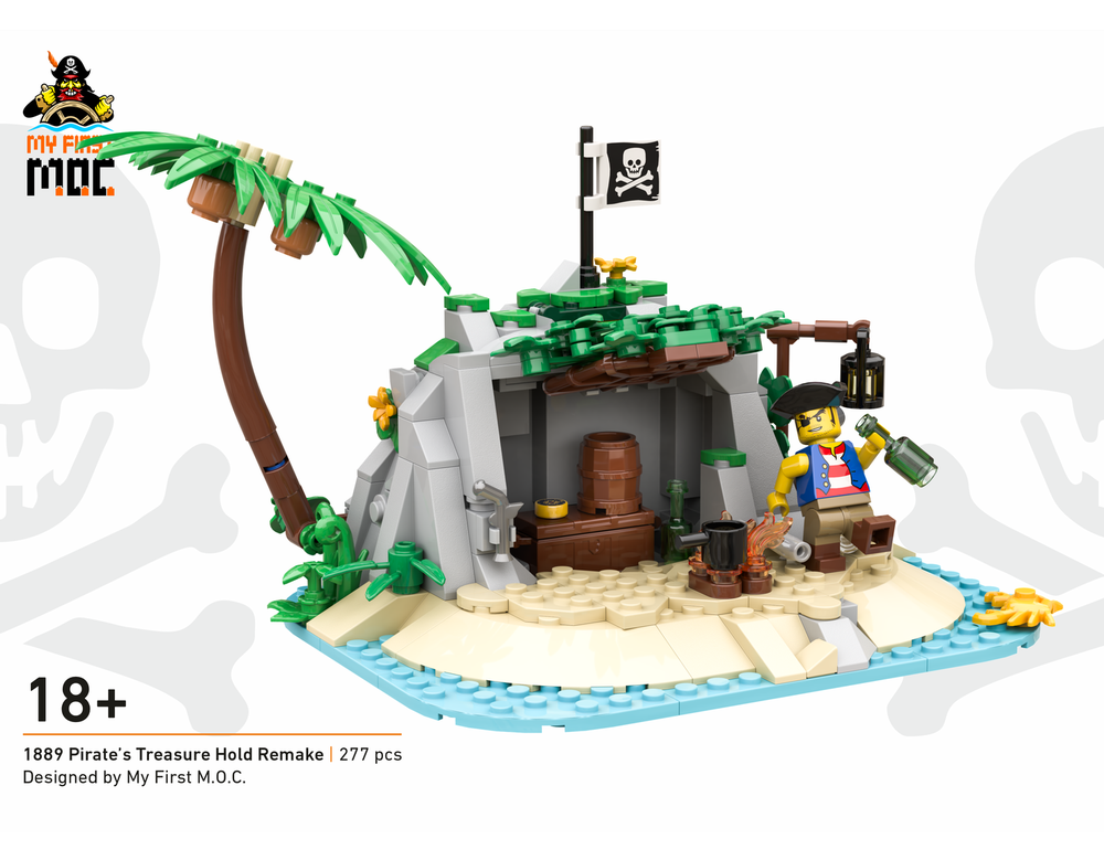 LEGO MOC 1889 Pirate's Treasure Hold Remake 2024 by MyFirstMOC ...