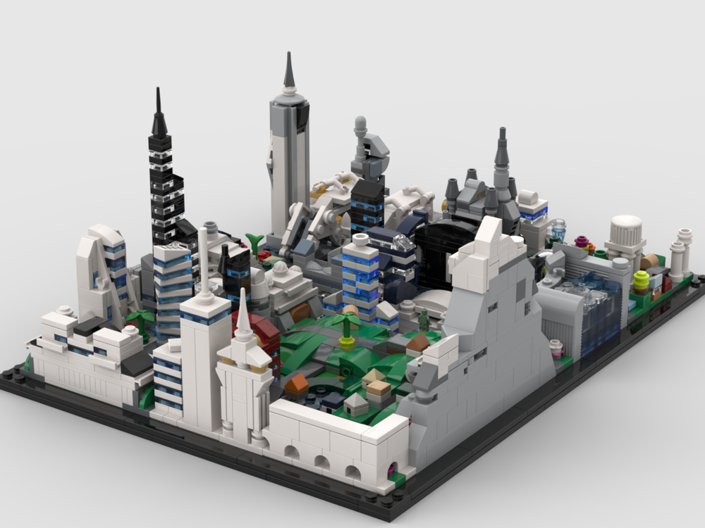 LEGO MOC Micro City by Falconeagle117 | Rebrickable - Build with LEGO