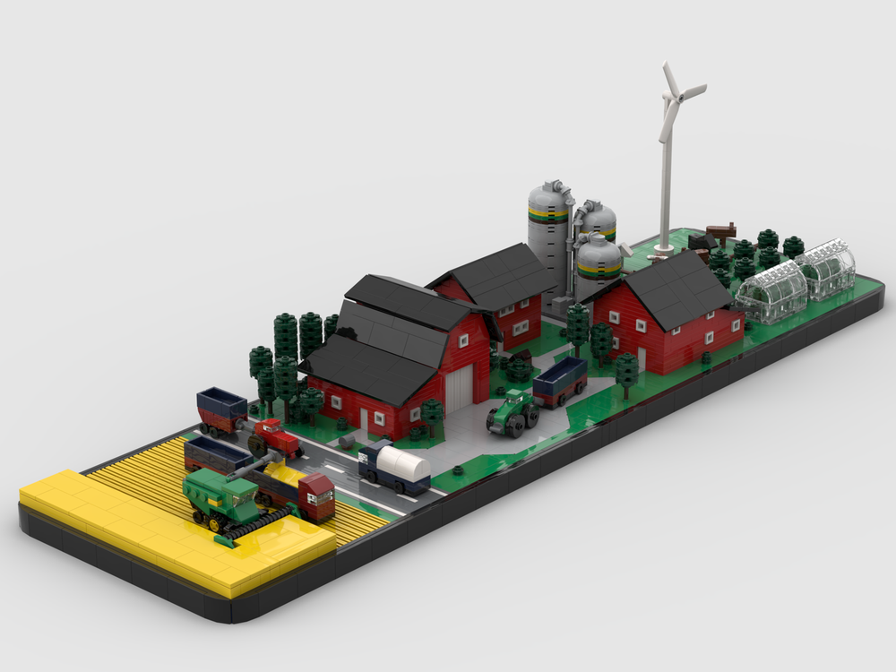 LEGO MOC-200017 Farm and Harvester (microscale) by Nirvanese ...