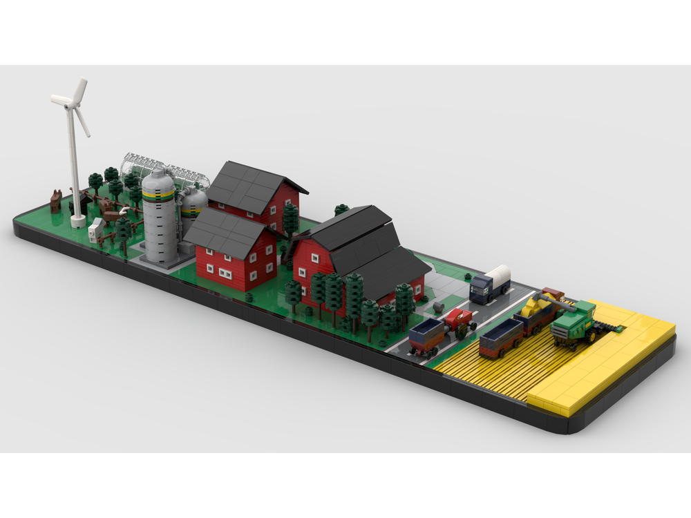 LEGO MOC Farm and Harvester (microscale) by Nirvanese | Rebrickable ...