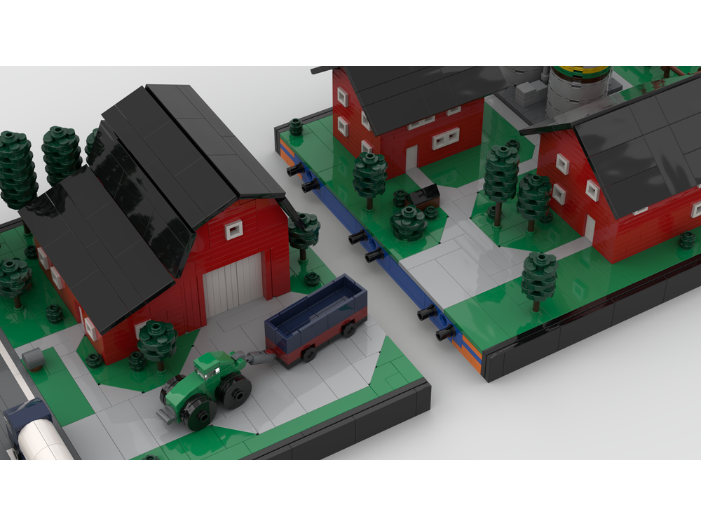 LEGO MOC Farm and Harvester (microscale) by Nirvanese | Rebrickable ...