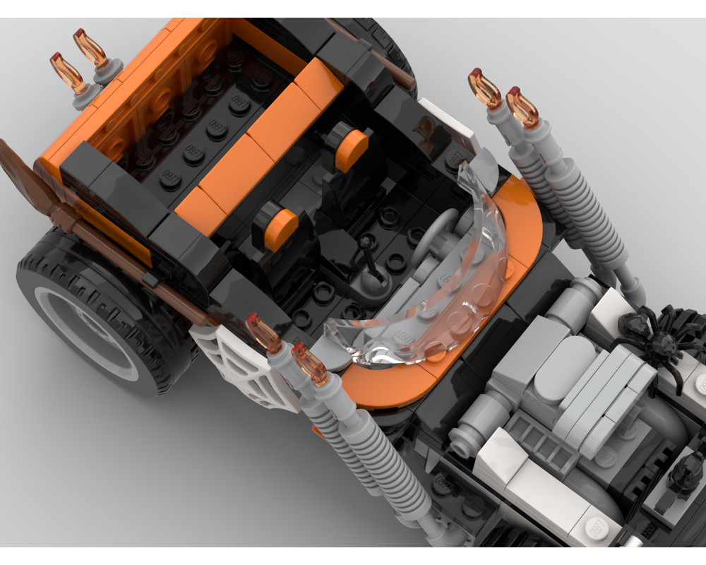 LEGO MOC Haunted Hot Rod by SpartacusPrime1 | Rebrickable - Build with LEGO