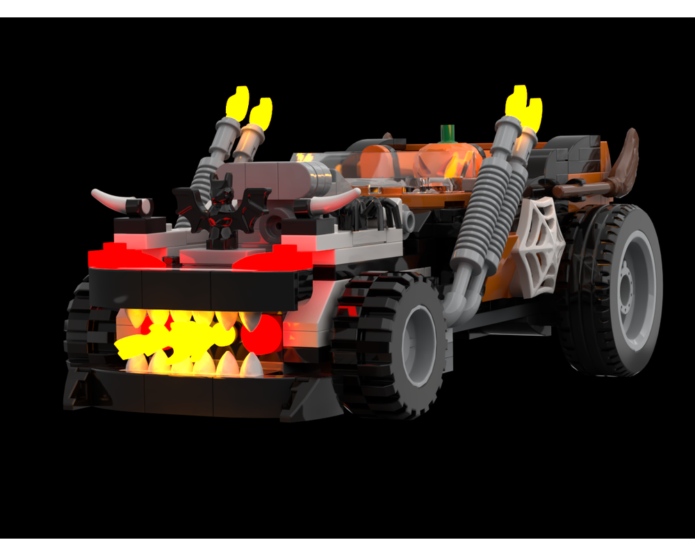 LEGO MOC Haunted Hot Rod by SpartacusPrime1 | Rebrickable - Build with LEGO