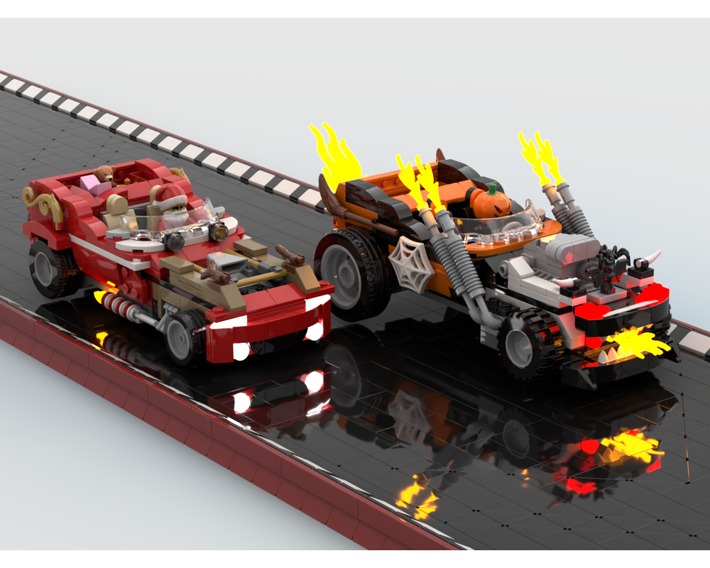 LEGO MOC Haunted Hot Rod by SpartacusPrime1 | Rebrickable - Build with LEGO