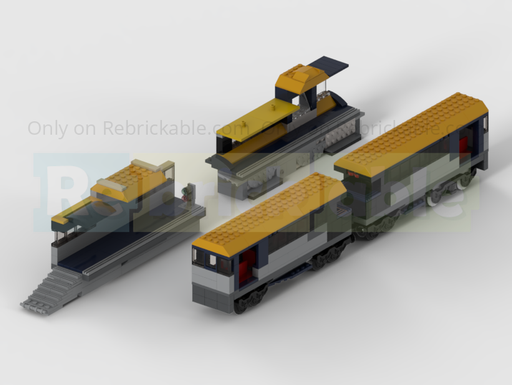 LEGO MOC 60197 Alternate Build - San Francisco Style Cable Car Trams ...