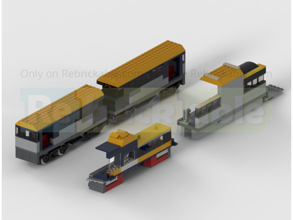 LEGO MOC 60197 Alternate Build - San Francisco Style Cable Car Trams ...