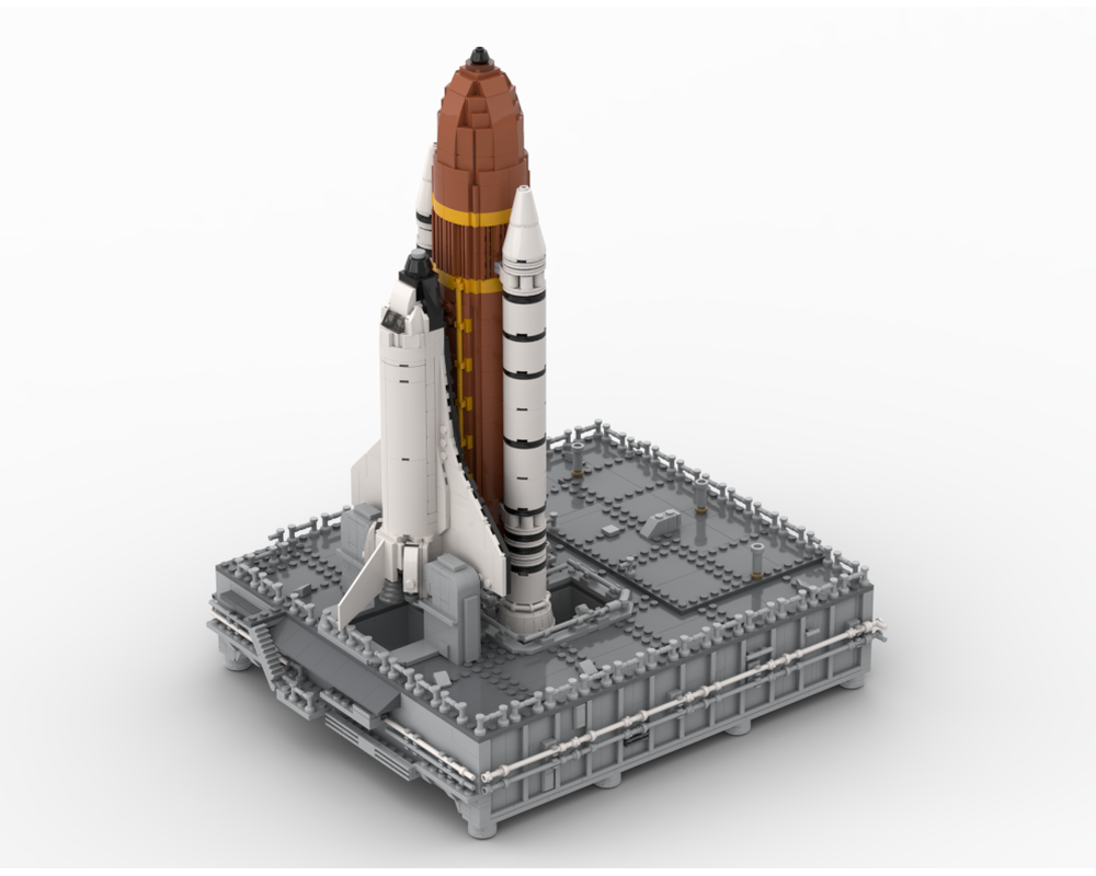 LEGO MOC-200070 Space Shuttle & Mobile Launch Platform (MLP) - in 1:160 ...
