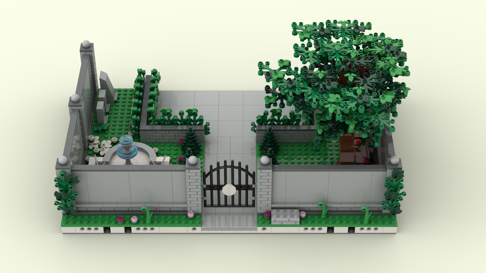 LEGO MOC X-Mansion Courtyard Expansion Version 1 by Kuragari1 ...