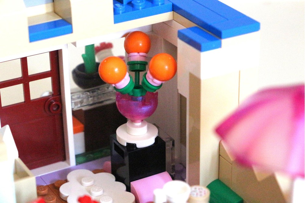 Lego Moc Flower Cafe By Eva001 Rebrickable Build With Lego