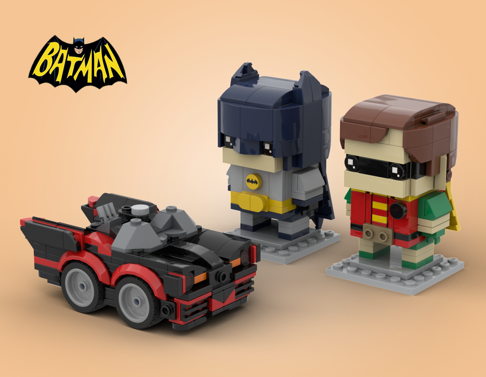 LEGO MOC Bat-man, Robin and the 1966 Batmobile by abracada_brick ...