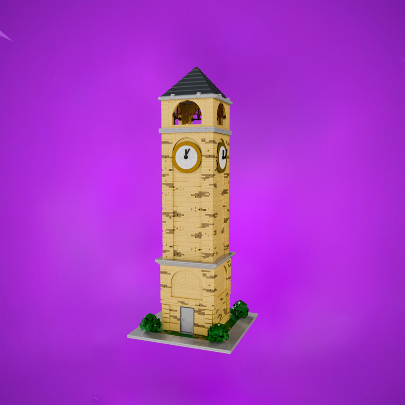 LEGO MOC Tilted Towers Clock Tower by KraftyKoopa | Rebrickable - Build ...