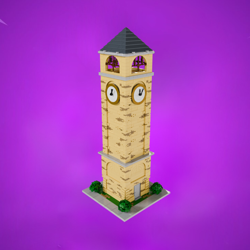 LEGO MOC Tilted Towers Clock Tower by KraftyKoopa | Rebrickable - Build ...