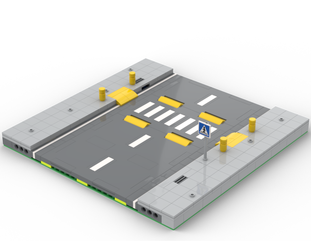 LEGO MOC MILS Road - Straight Crosswalk by Brickland Hills ...