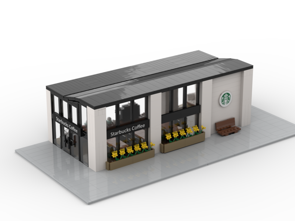 LEGO MOC Starbucks by YourDailyBrick | Rebrickable - Build with LEGO