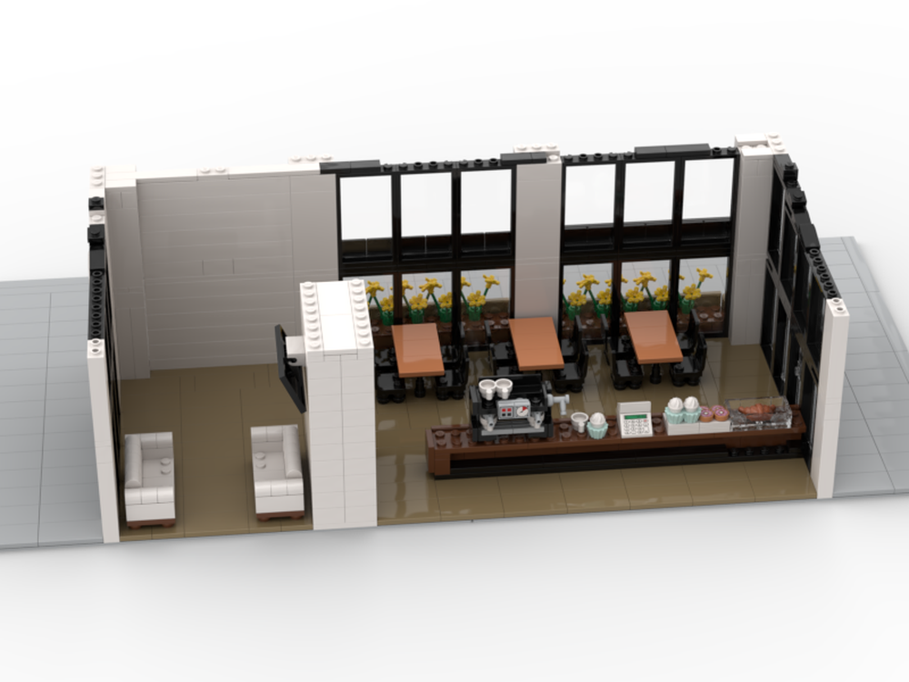 Lego Moc Starbucks By Yourdailybrick Rebrickable Build With Lego