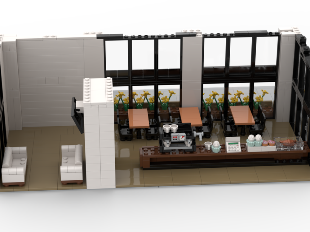 Lego Moc Starbucks By Yourdailybrick Rebrickable Build With Lego
