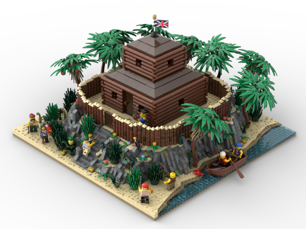 LEGO MOC Treasure Island: The Stockade by Brick Kaiser | Rebrickable ...