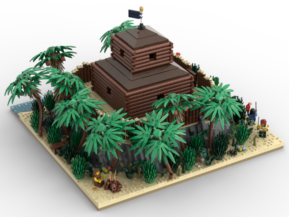 LEGO MOC Treasure Island: The Stockade by Brick Kaiser | Rebrickable ...