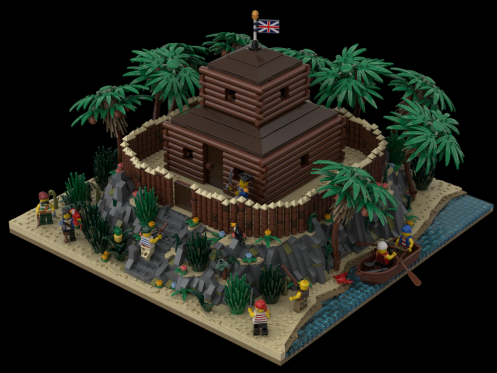 LEGO MOC Treasure Island: The Stockade by Brick Kaiser | Rebrickable ...